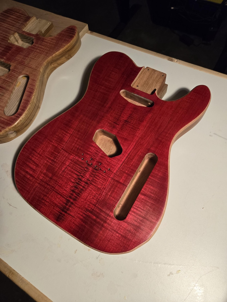 Custom Telecaster Body - Figured Maple Top, Mahogany Core, Other Woods ...