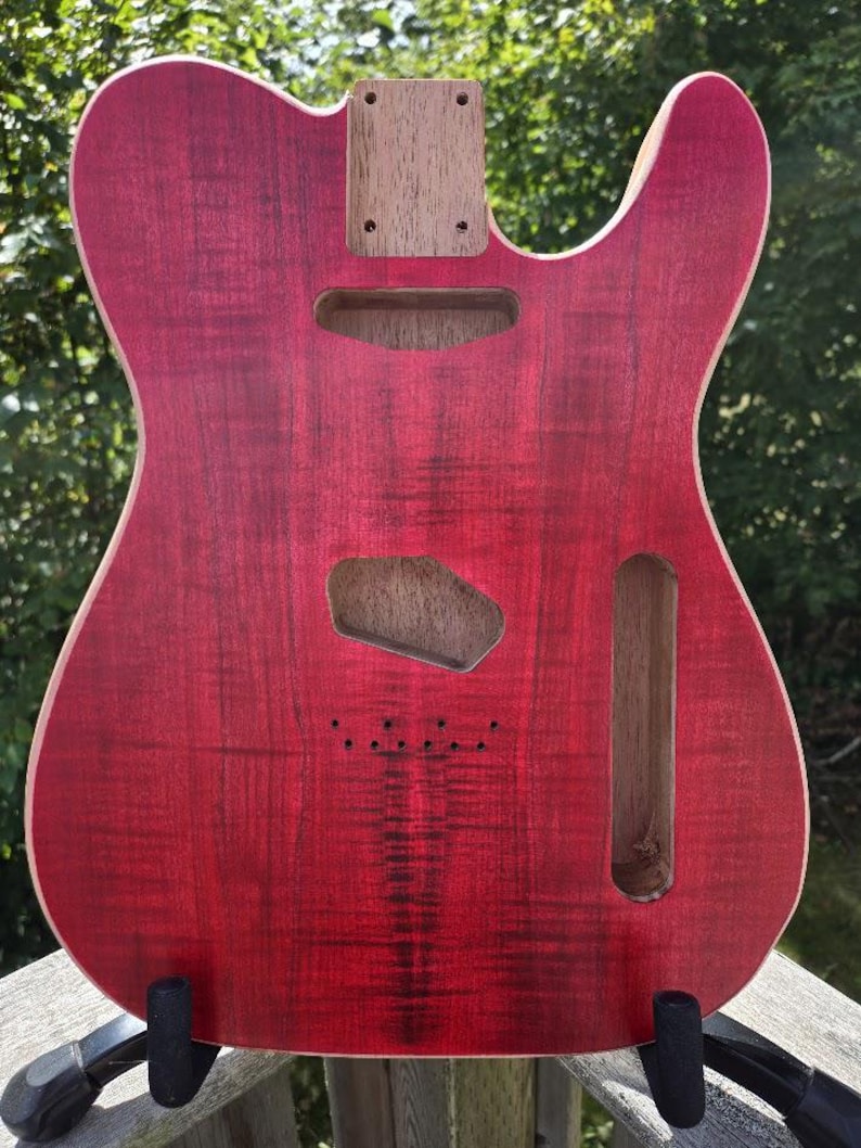Custom Telecaster Body - Figured Maple Top, Mahogany Core, Other Woods ...