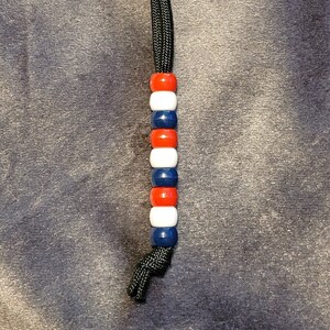 Military Ranger Beads, Red, White and Blue Pace Counter Beads, Made to ...