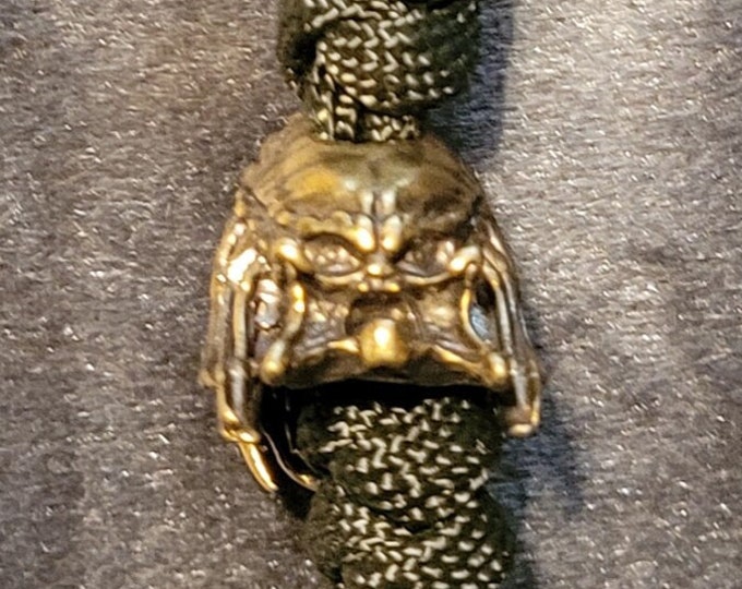 Predator Paracord Knife Lanyard, EDC, Key Fob, Handmade, Brass Bead ...