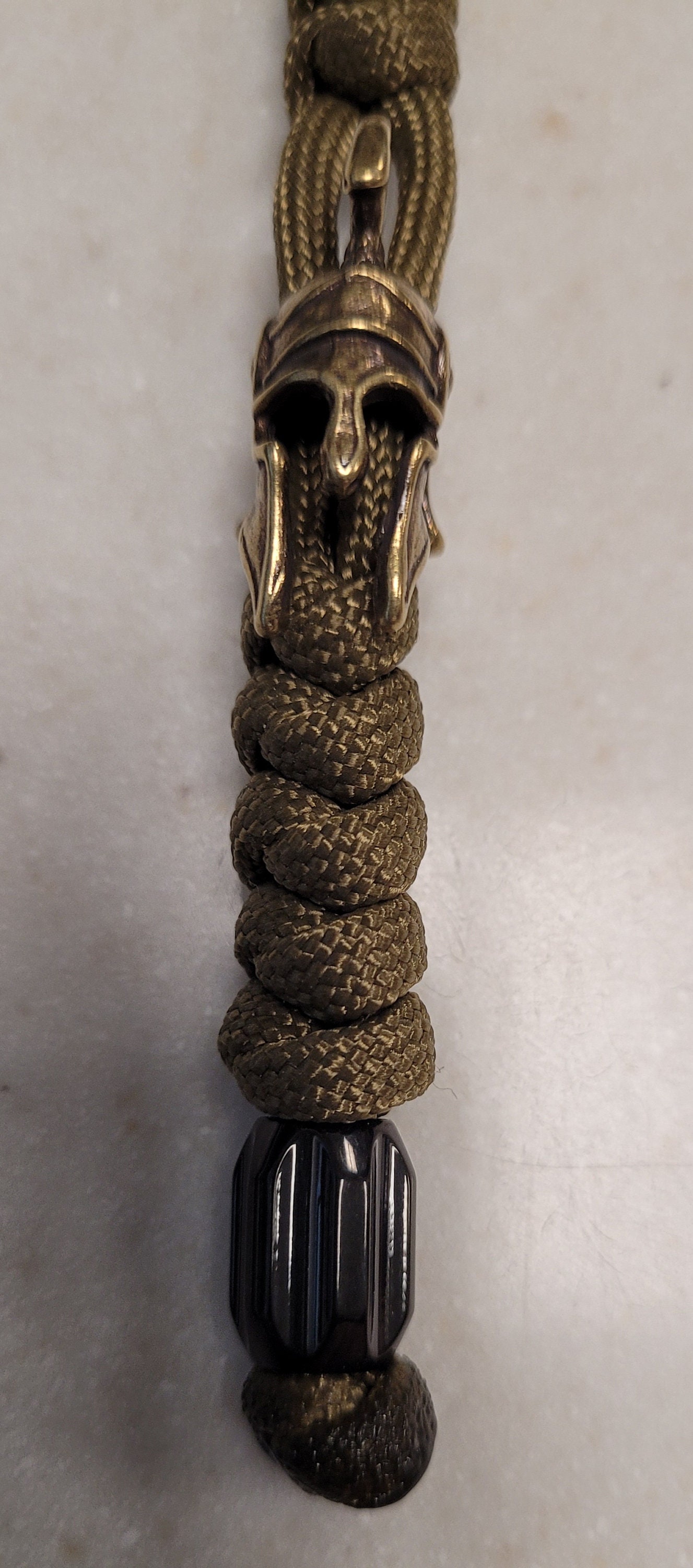 Spartan Molon Labe Paracord Knife Lanyard, EDC, Key Fob, Handmade ...