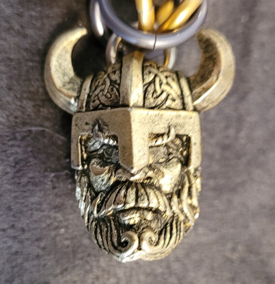 Veteran Made, Chain Mail Box Chain, Golden, Gunmetal, and Black, With ...