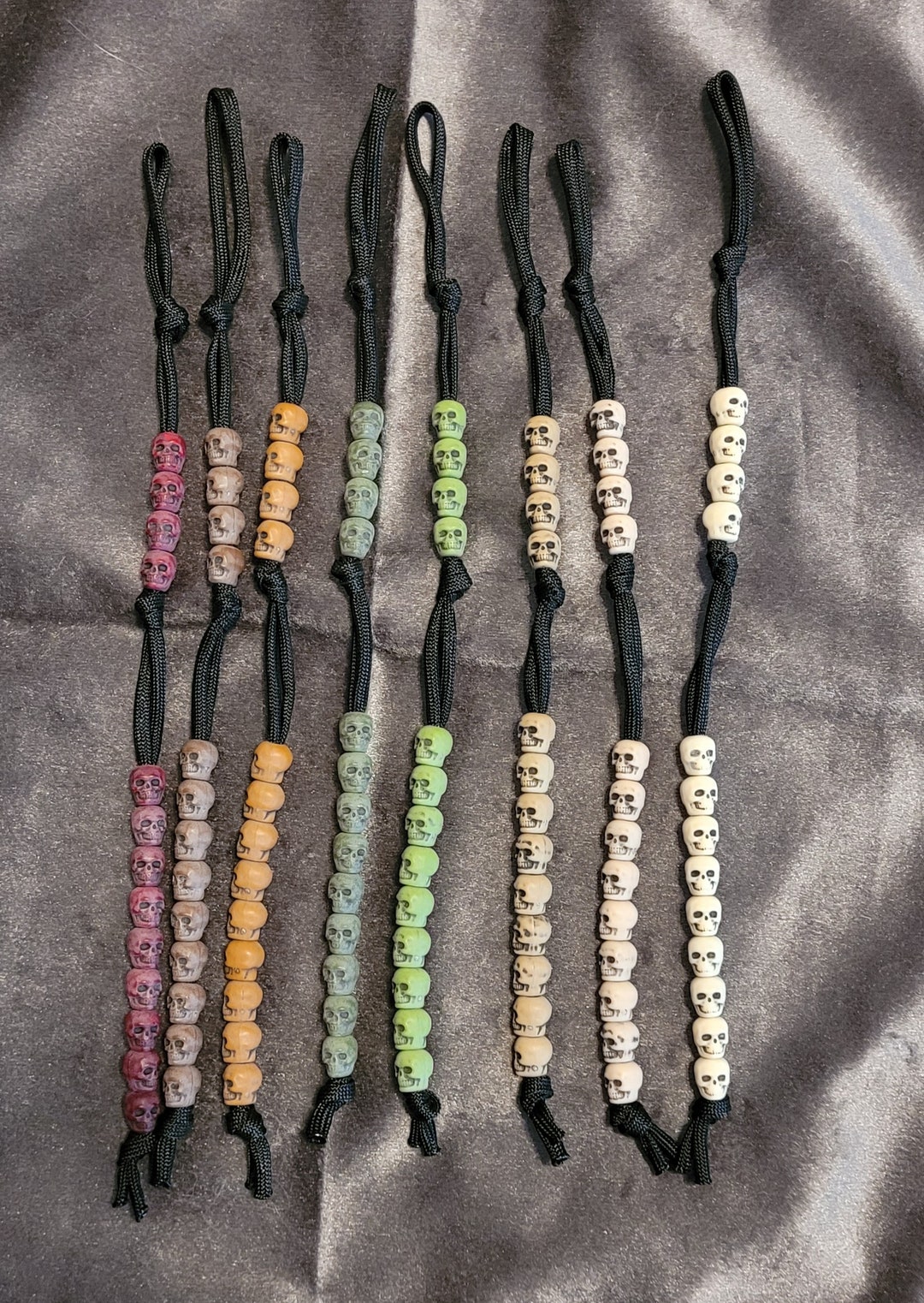 Military Ranger Beads, Camo Skulls Pace Counter Beads, Made to Order ...