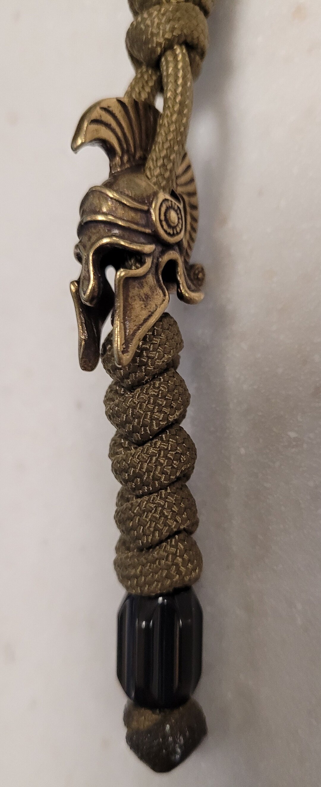 Spartan Molon Labe Paracord Knife Lanyard, EDC, Key Fob, Handmade ...