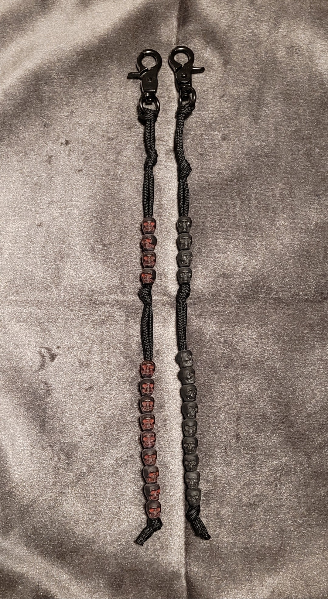 Blackout Skull Military Ranger Beads, Pace Counter Beads, Made to Order ...