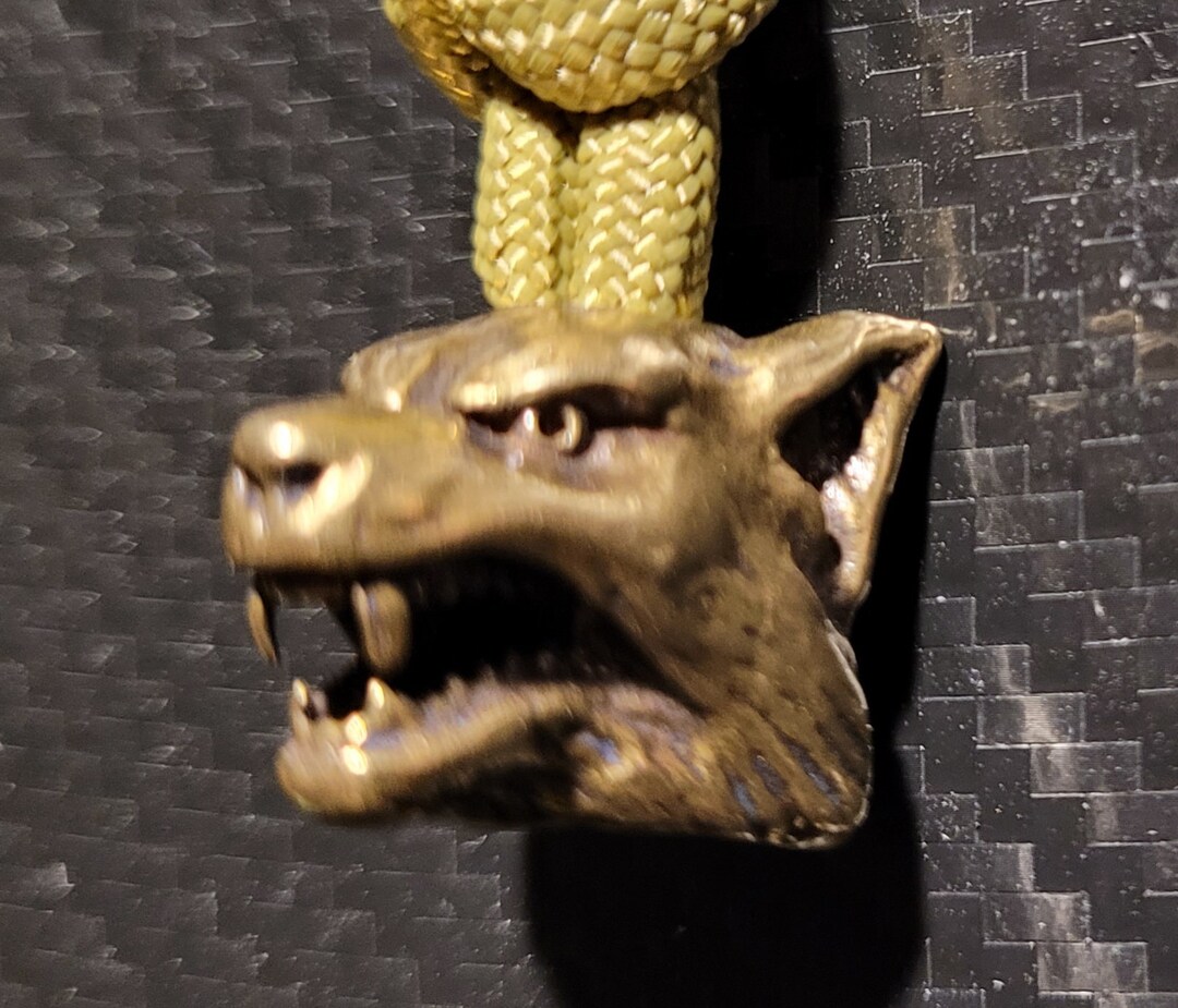 Paracord Keychain Key Fob, Wolf Head - Etsy