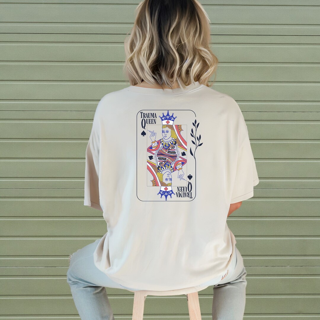 TRAUMA QUEEN Nurse Shirt, Emergency Room RN Trauma Crew Tee, Paramedic ...