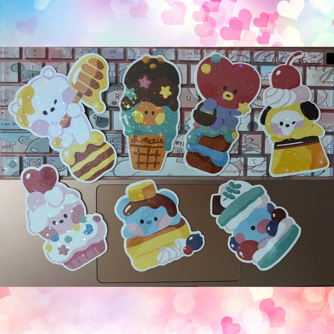 BT21 Minini Sweets Holographic Stickers - Etsy