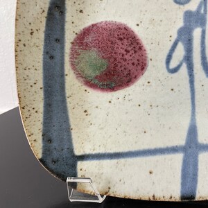 Vintage 1980s WAYNE NGAN Plate With Brushwork, Canadian Studio Pottery ...