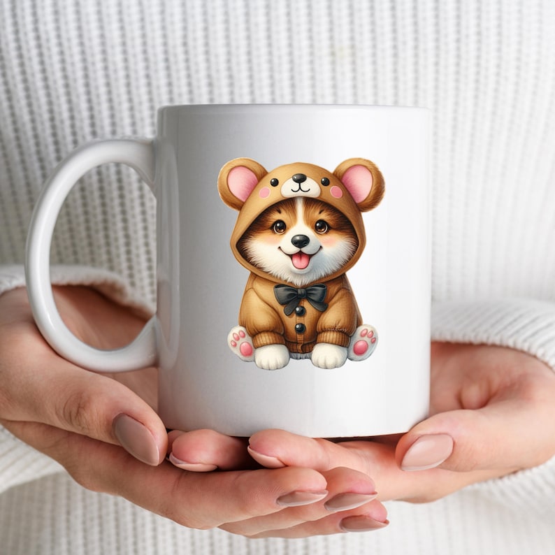 Corgi Bear Dog PNG JPG Clipart, Bear Dog, Dog Clipart, Cute Corgi, Cute ...