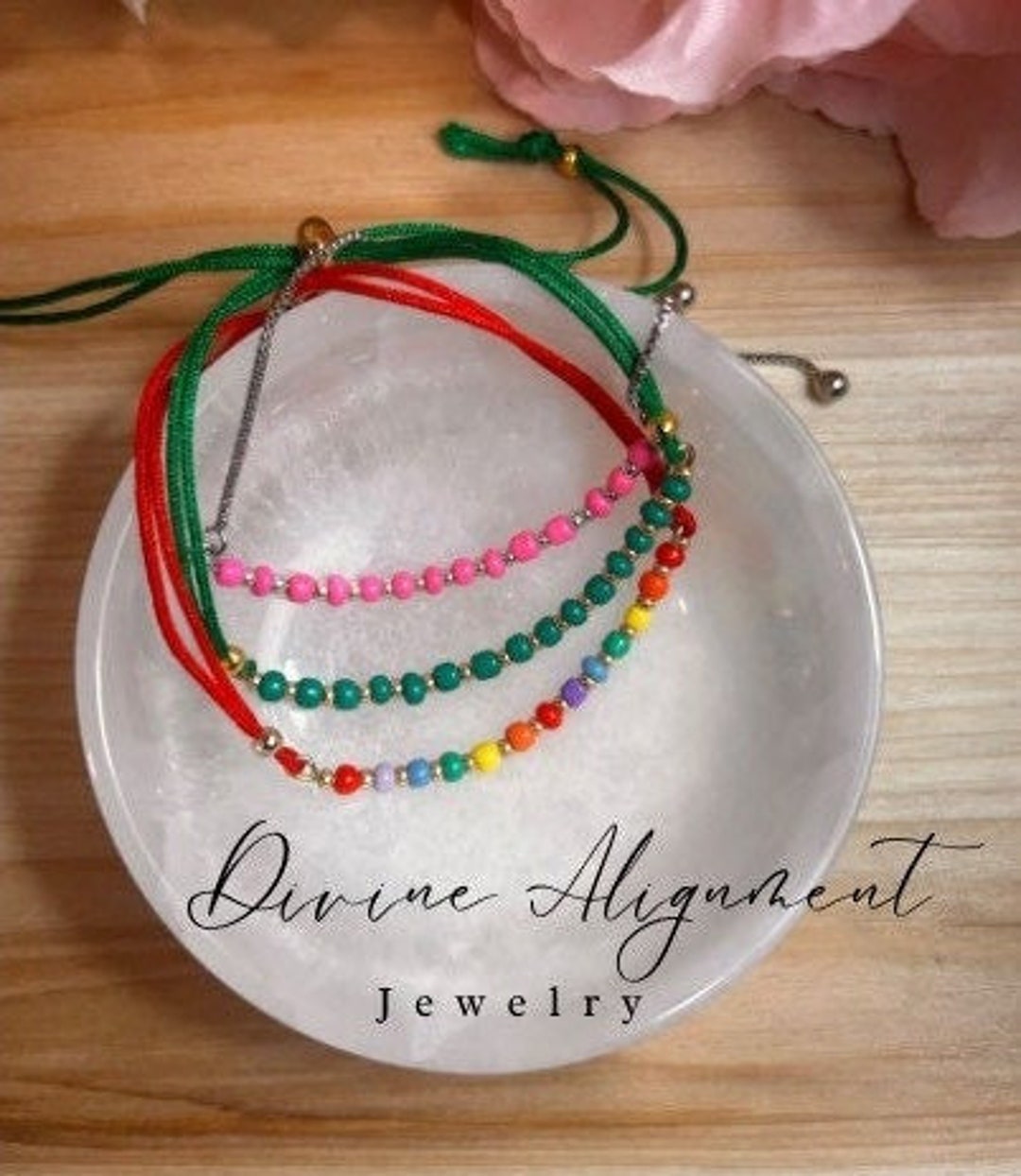 Adjustable Beaded Bracelets | Personalized Stackable Bracelets | Hand ...