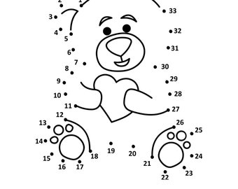 Blue 20 Pack Hard Dot to Dots - Etsy