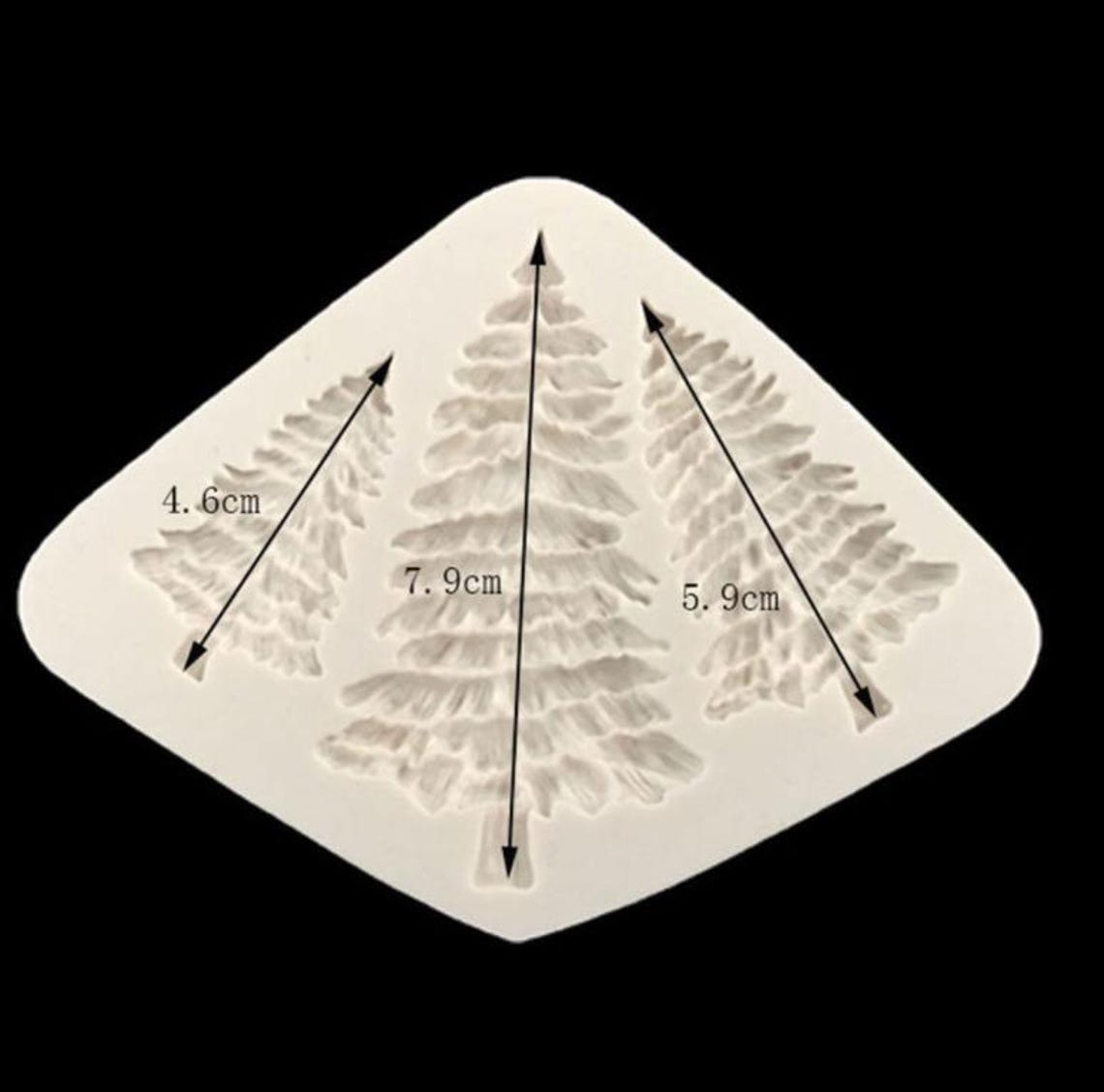 3D Christmas Tree Silicone Cake Decorating Baking Mold Wax Melt BPA ...