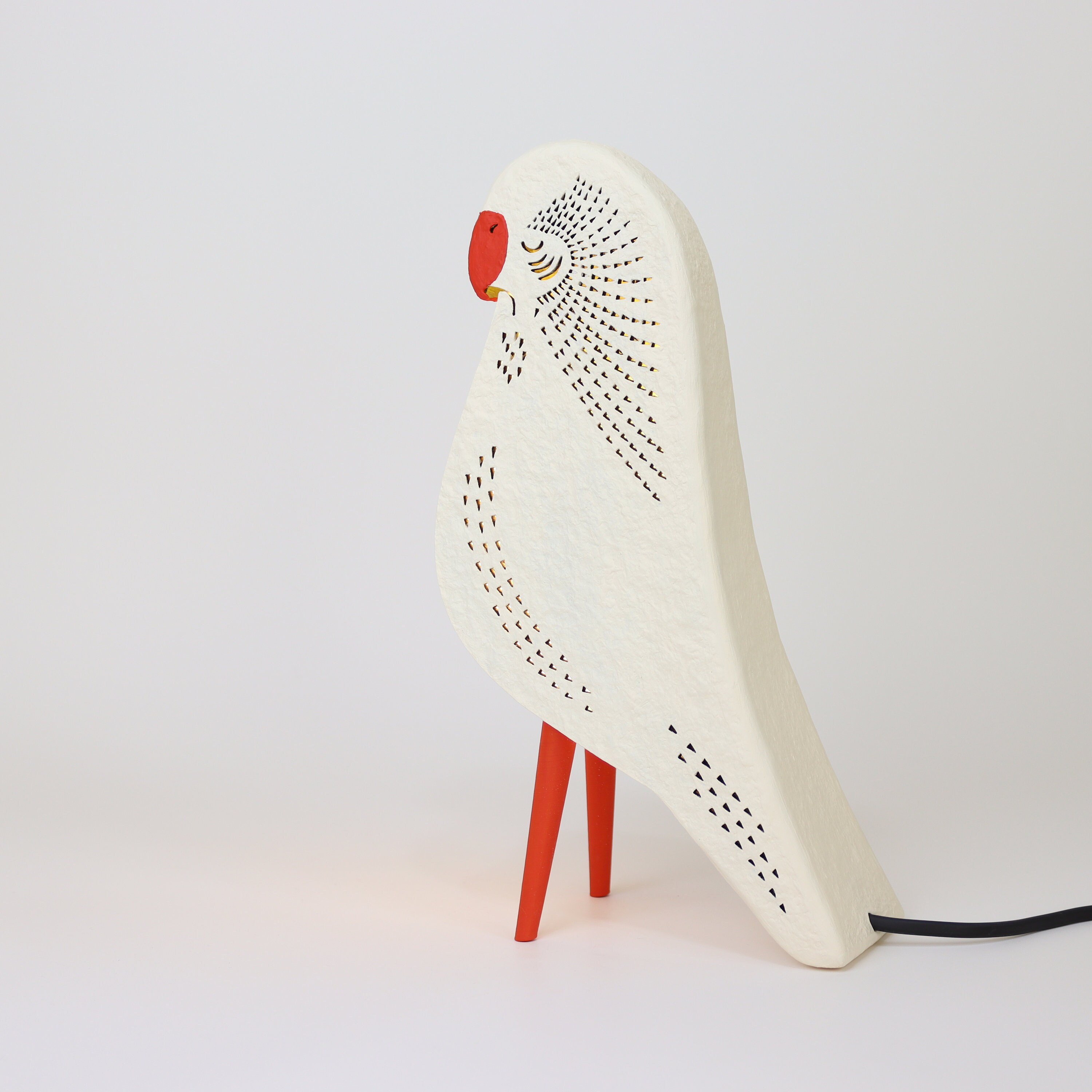 Papermache Table Lamps, Bird Night Light, Bedside Lamp for Aesthetic ...
