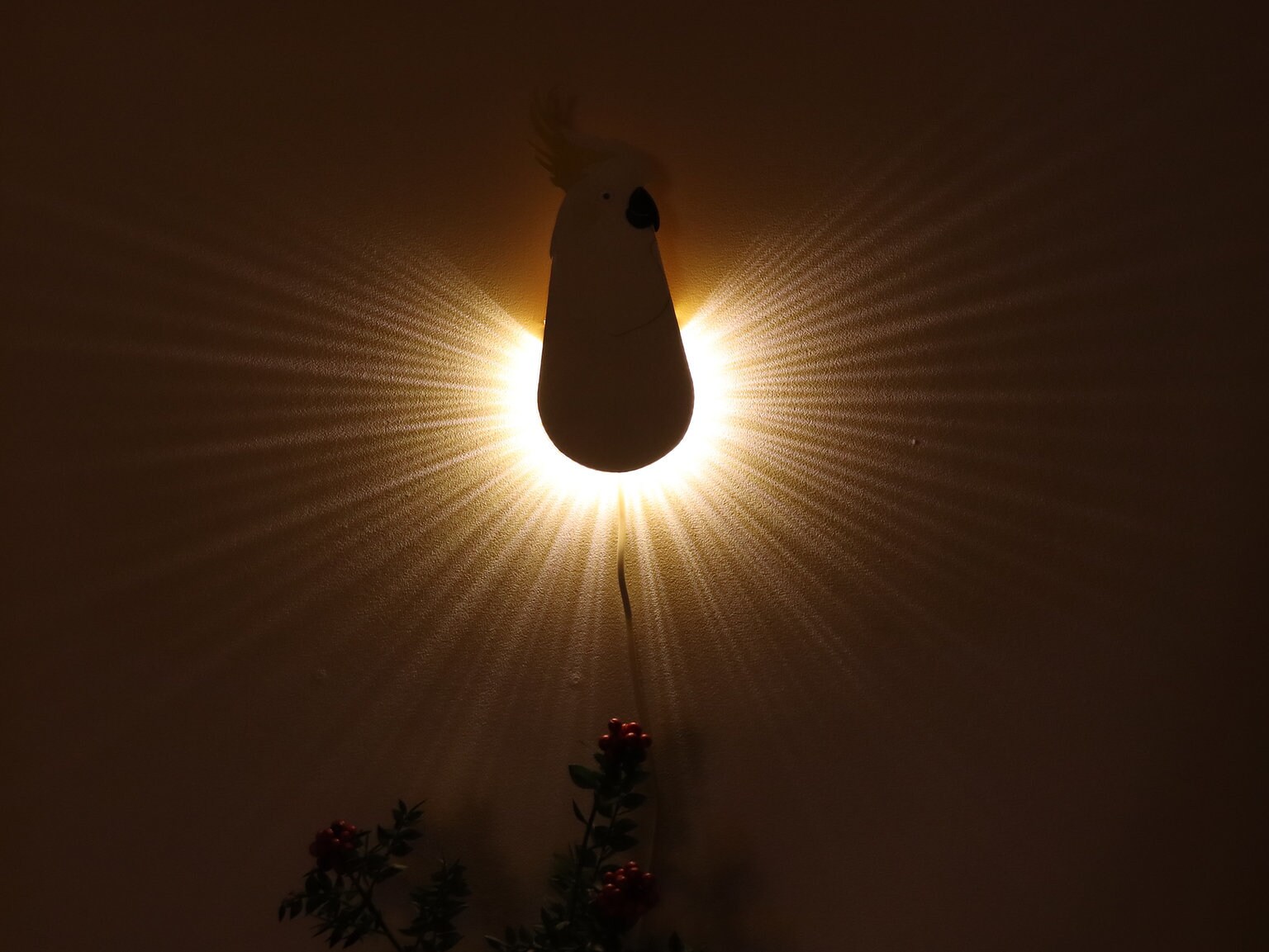 Cockatiel Wall Night Light, , New Home Presents, Decorative Lighting ...