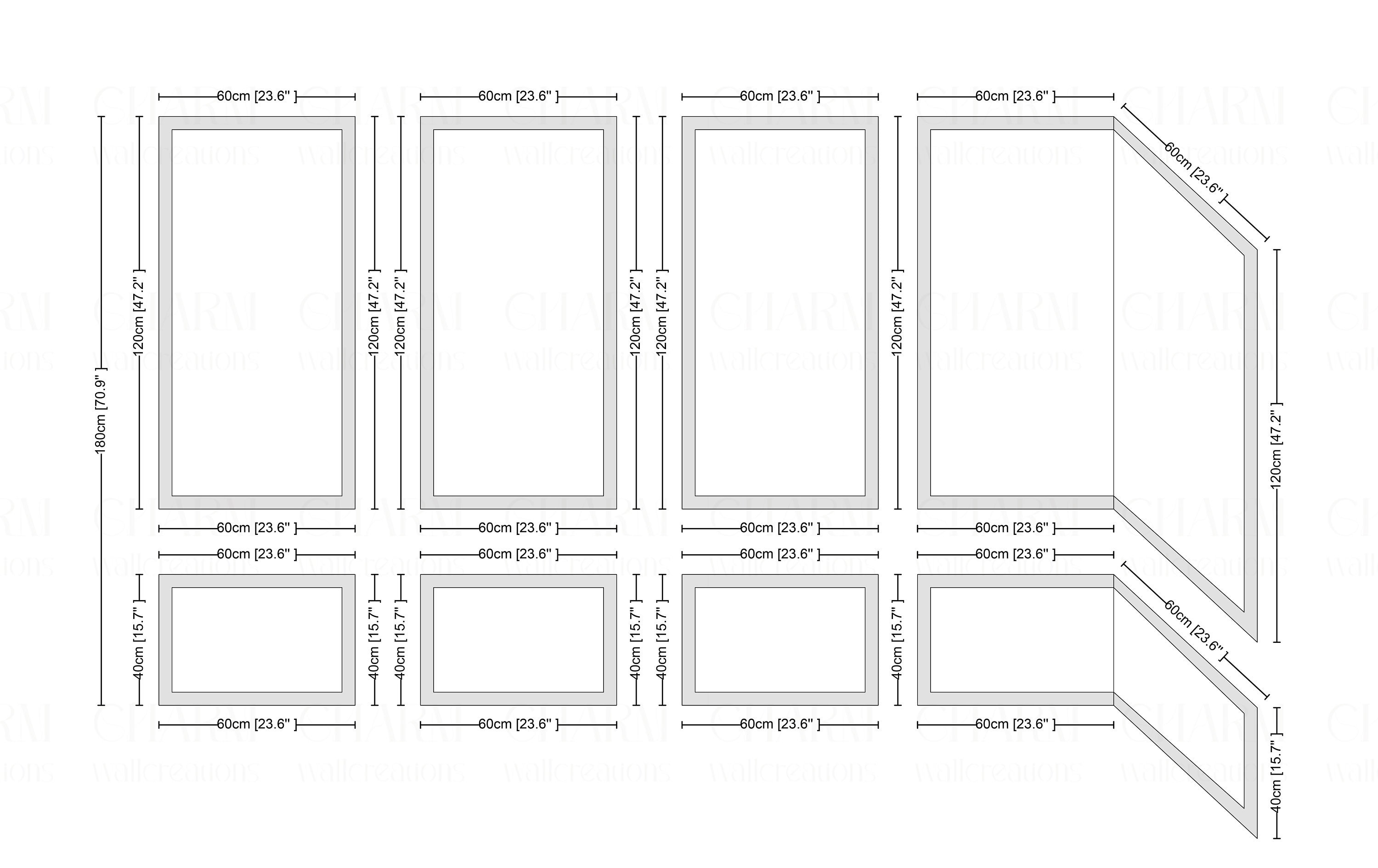 Wall Moulding Kit Wall Molding Assembly-ready Package Pre-cut Factory ...