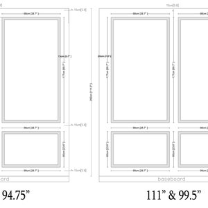 Custom Made Wall Molding Design Have Done for Gina - Sets of Frames ...