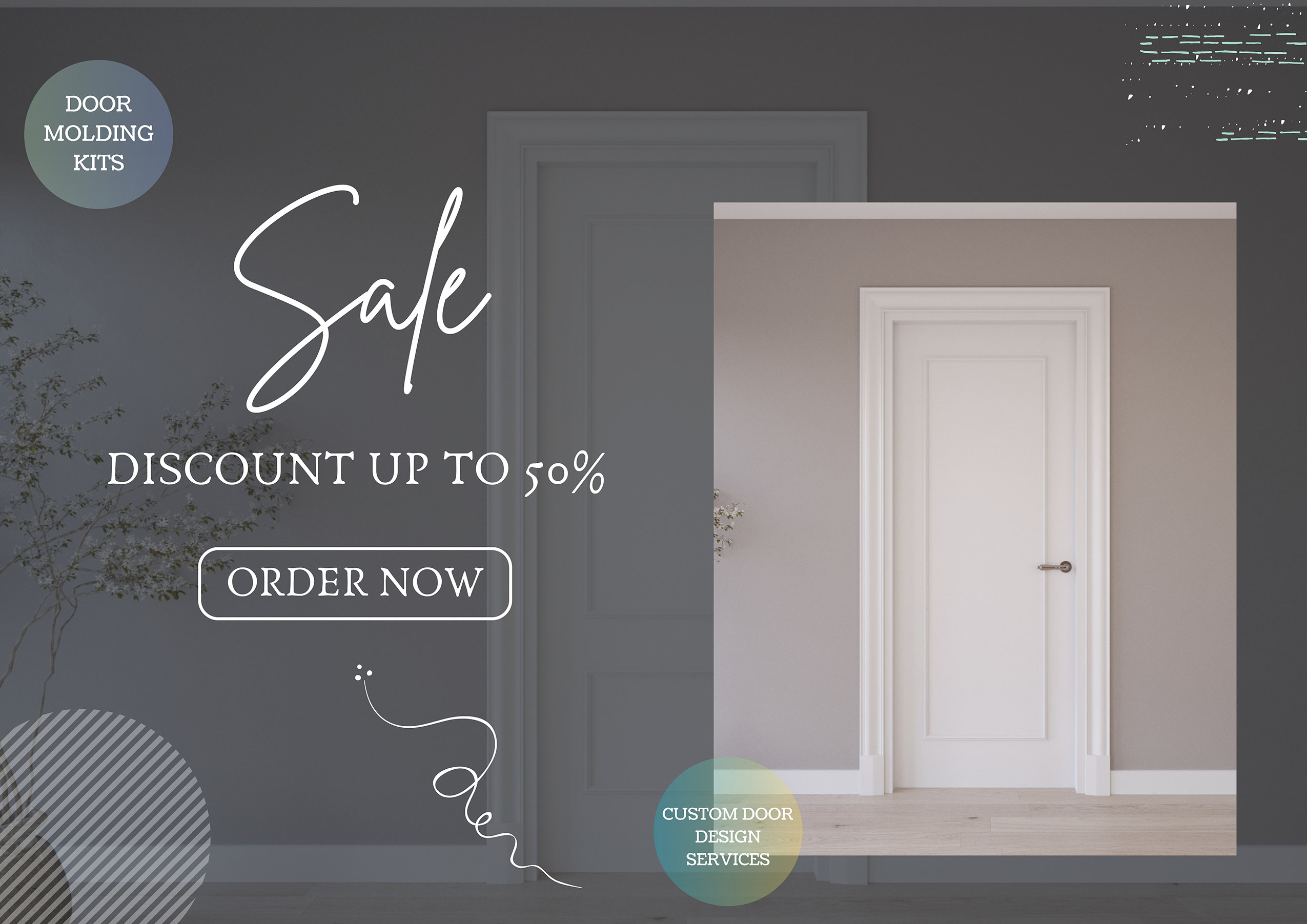 Door Moulding Kit Door Molding Assembly Ready Package Pre-cut Factory ...