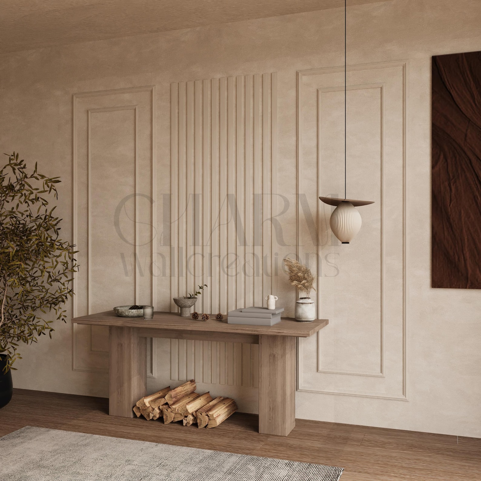 Pre-cut Wall Panel Kit, Paintable, Waterproof, Custom Frames, Easy ...