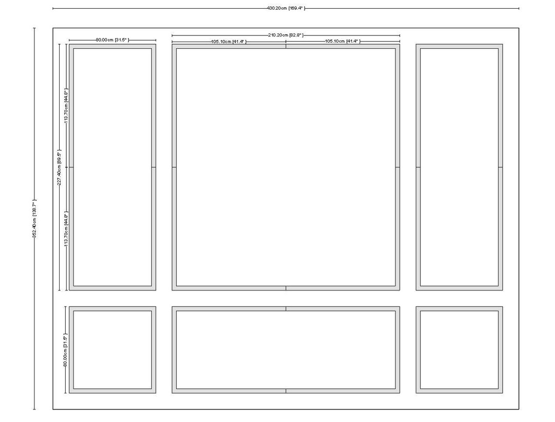 Custom Made Wall Molding Design Have Done for Taylor - Sets of Frames ...