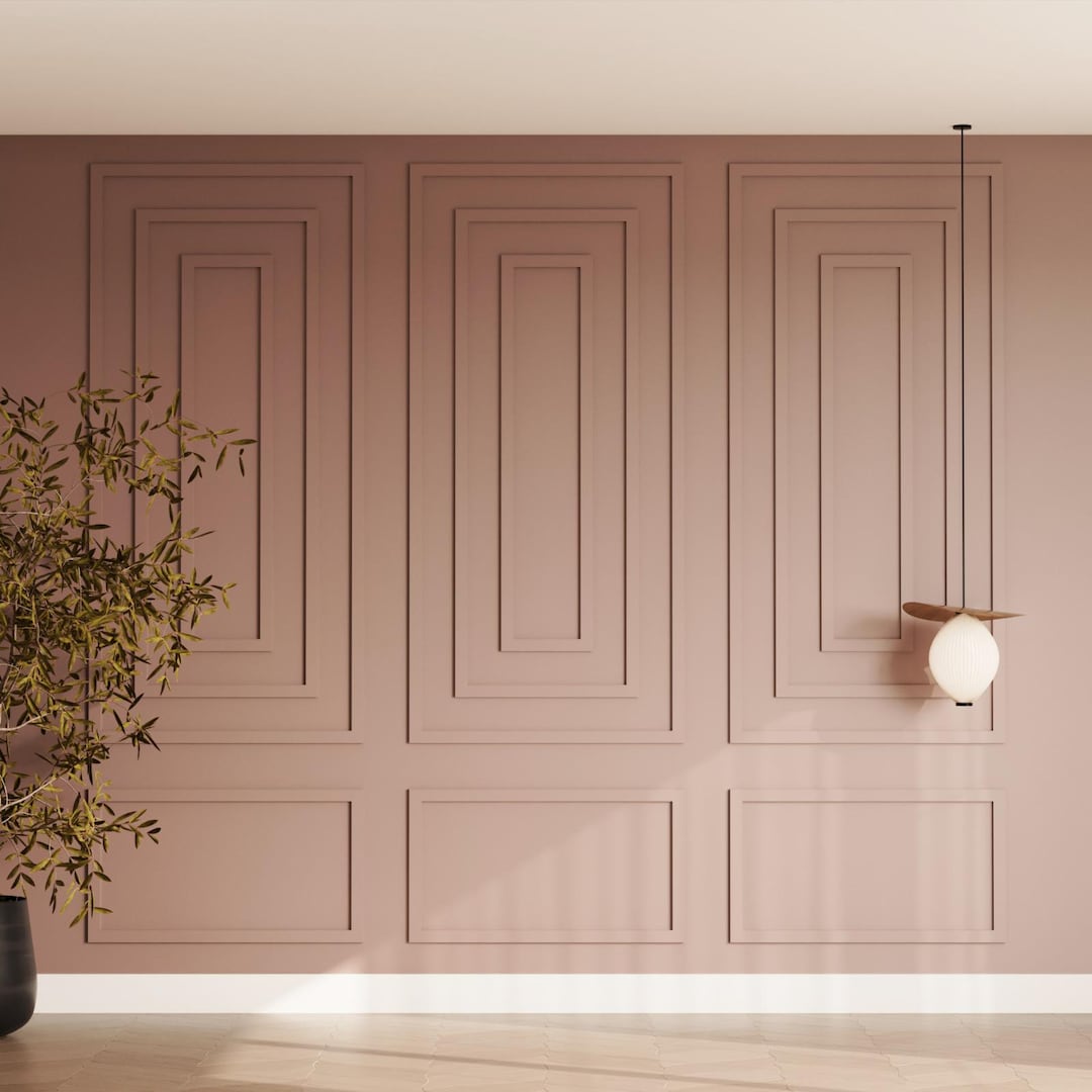 Pre-cut Wall Panel Kit, Paintable, Waterproof, Custom Frames, Easy ...