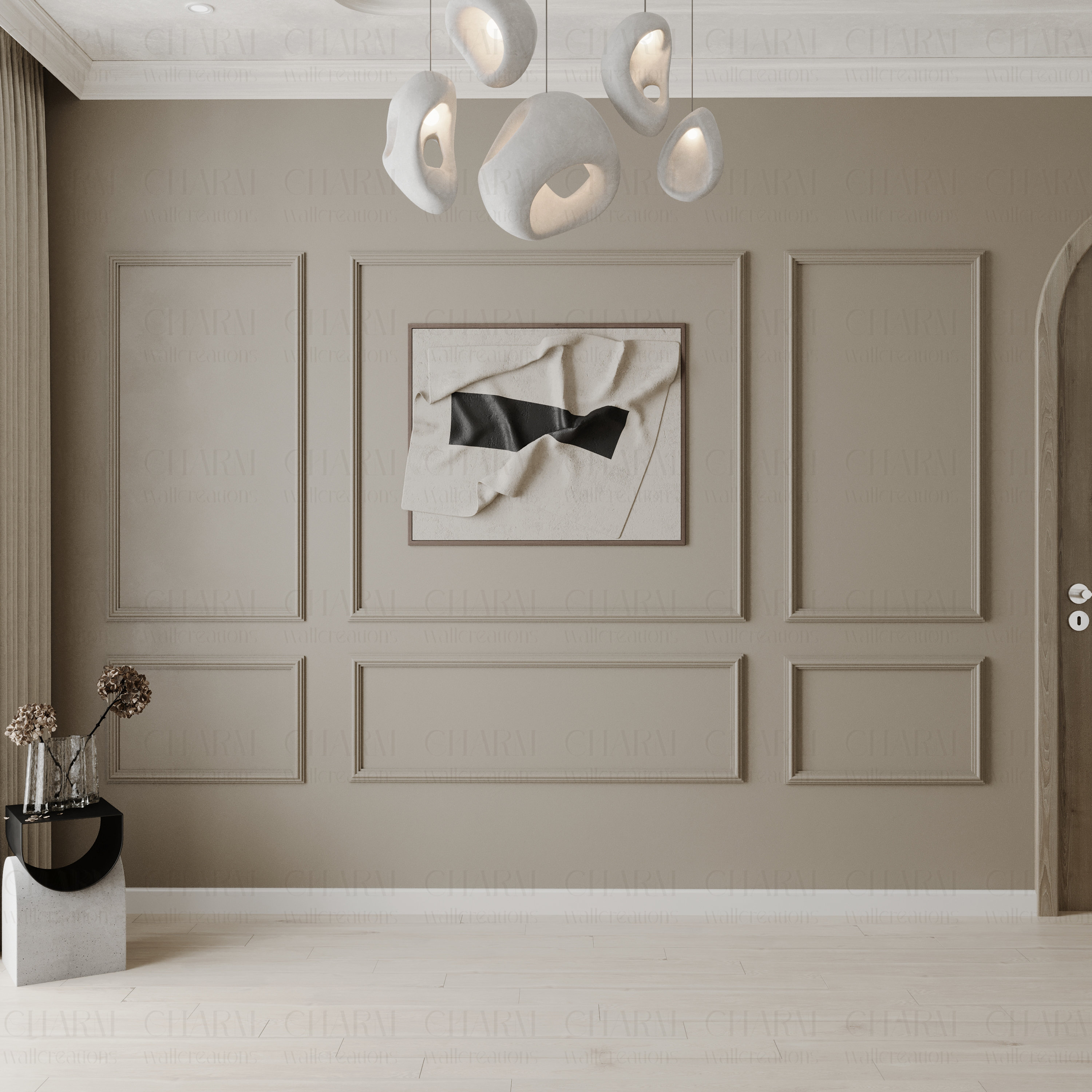 Wall Moulding Kit Wall Molding Assembly Ready Package Pre-cut Factory ...