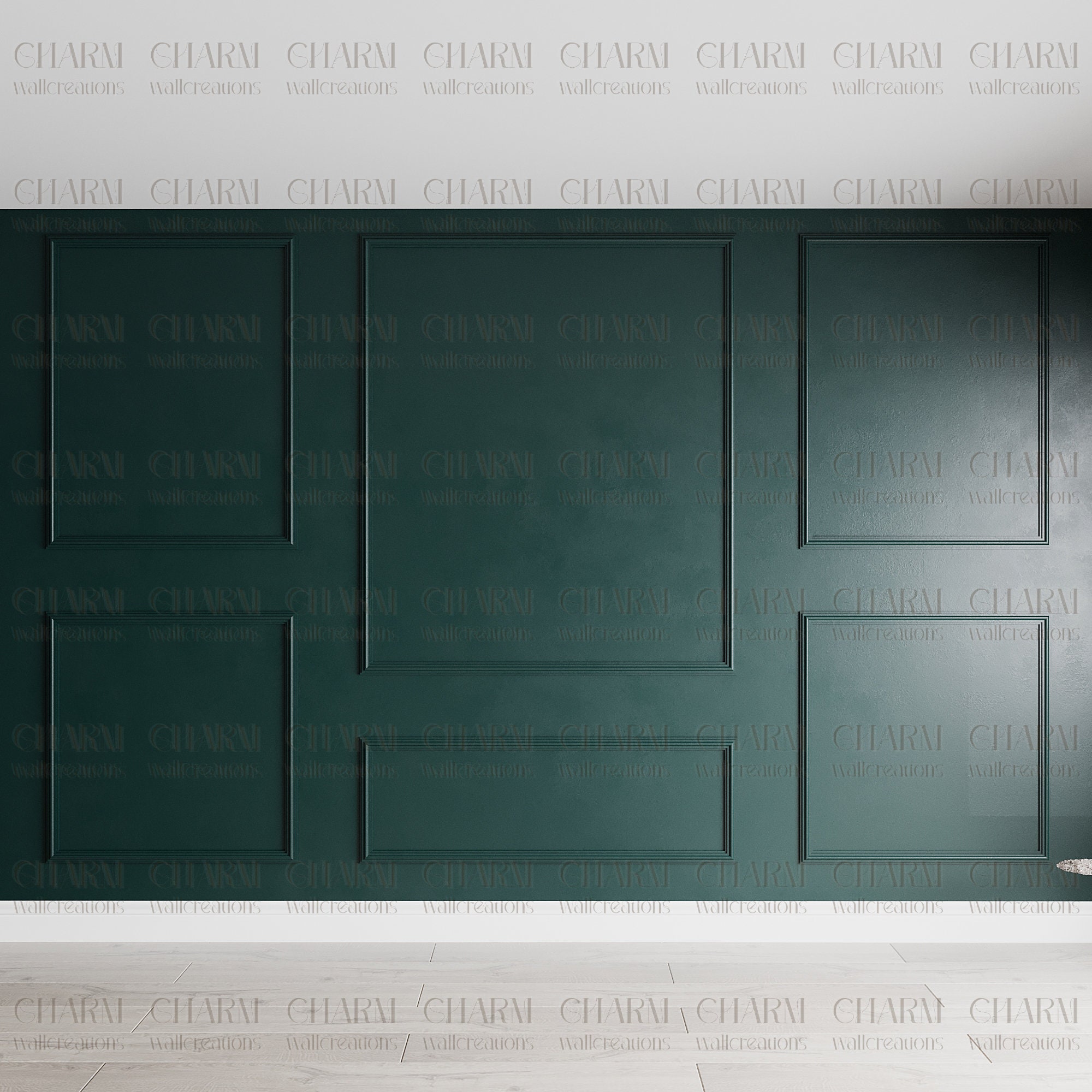 Wall Molding Assembly-ready Package Wall Moulding Kit Pre-cut Factory ...