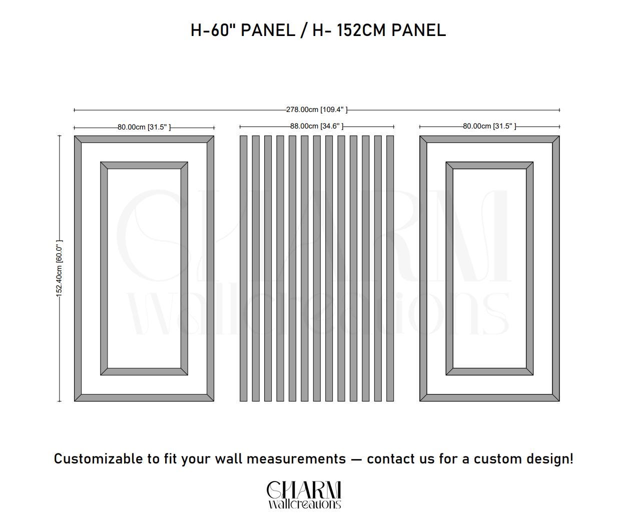 Pre-cut Wall Panel Kit, Paintable, Waterproof, Custom Frames, Easy ...