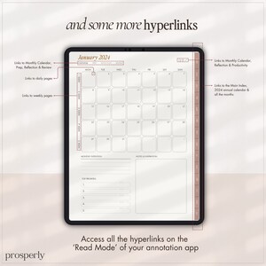 2024 Digital Planner, 2024 Calendar, Goodnotes Planner, Digital Planner ...