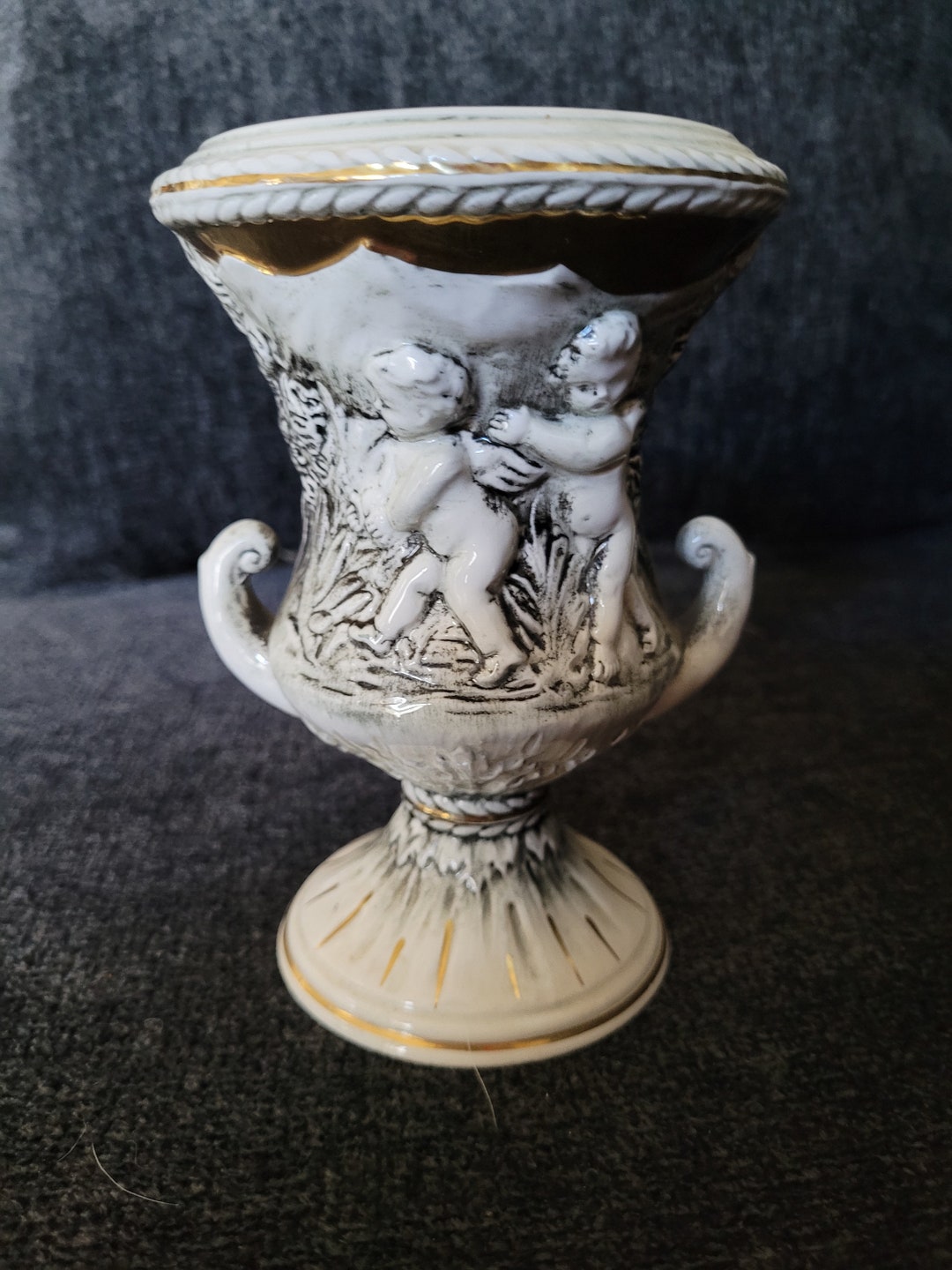 Vintage Lefton Cherub Vase - Etsy