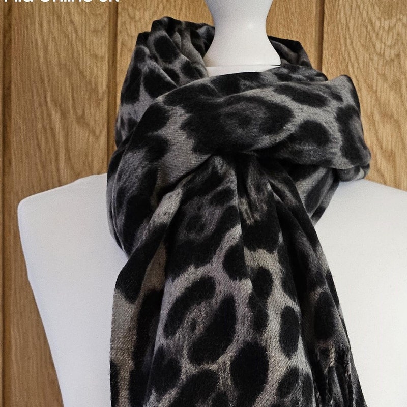 Leopard Print Scarf - Etsy