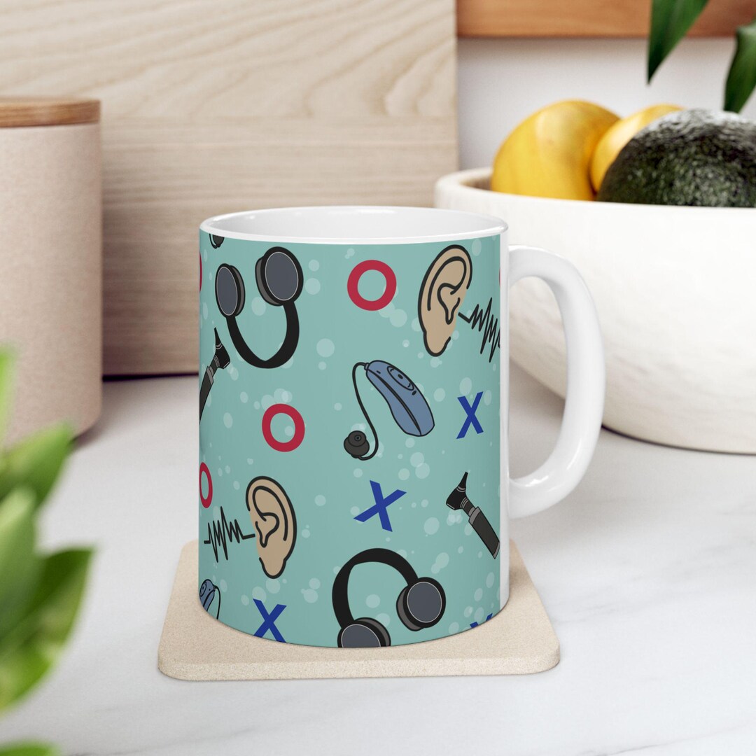 Audiology Mug: Hand-drawn Hearing Specialist Coffee Cup - Etsy