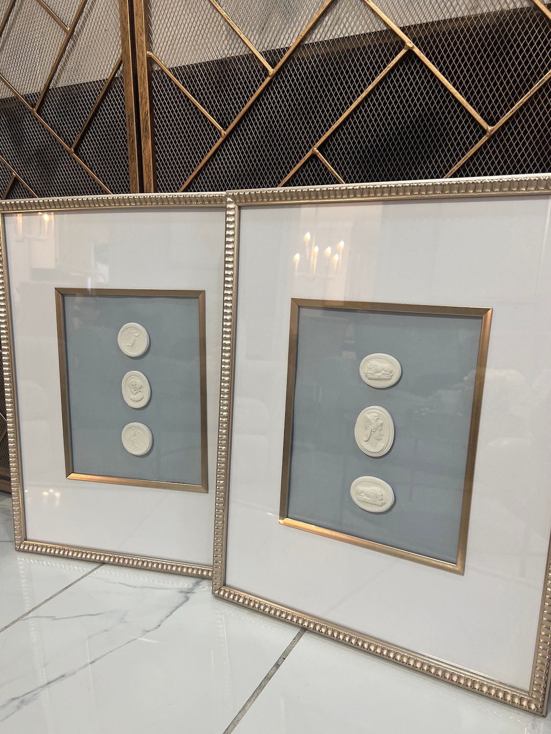 Framed Intaglio Art - Etsy