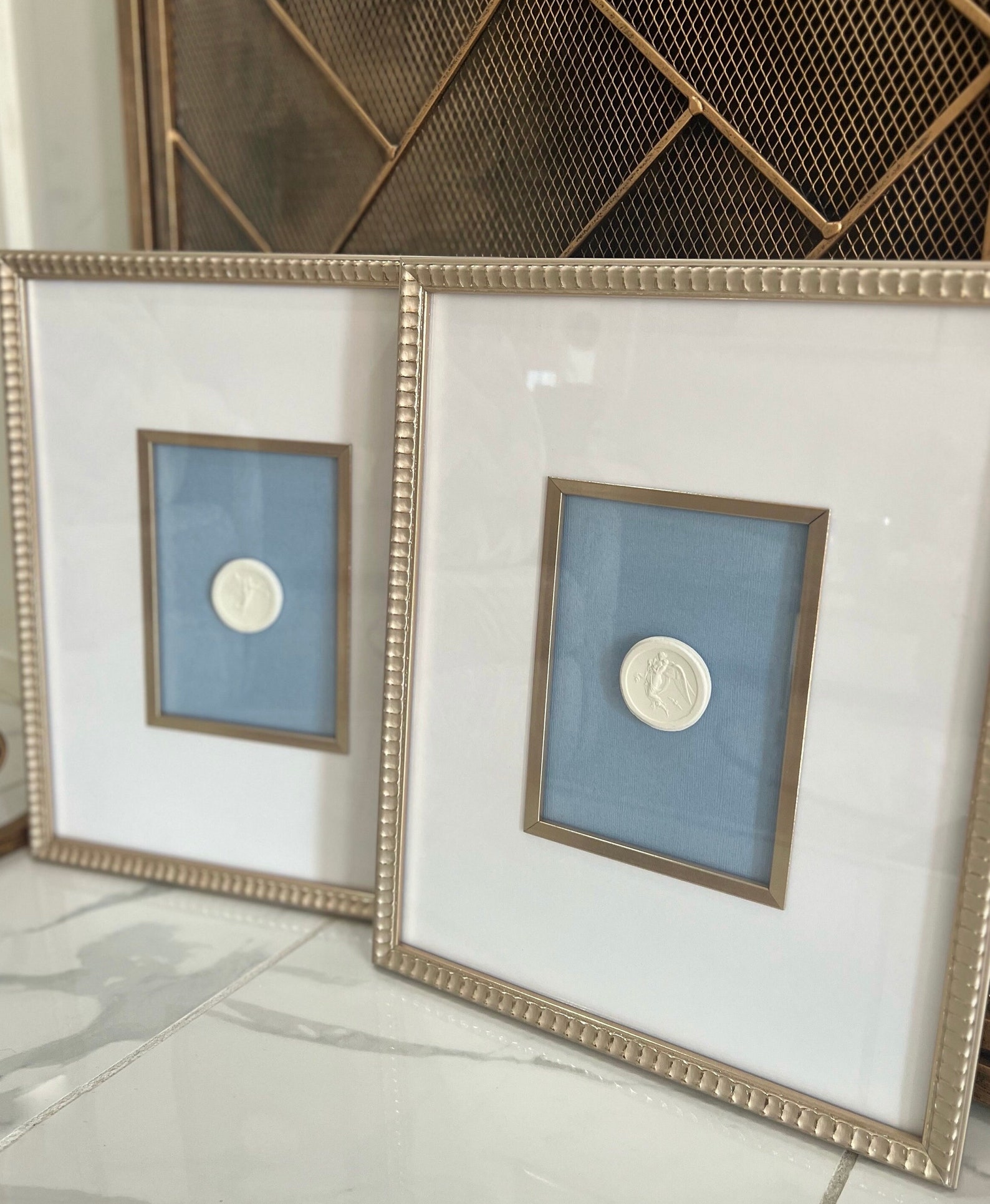 Framed Intaglio Art - Etsy