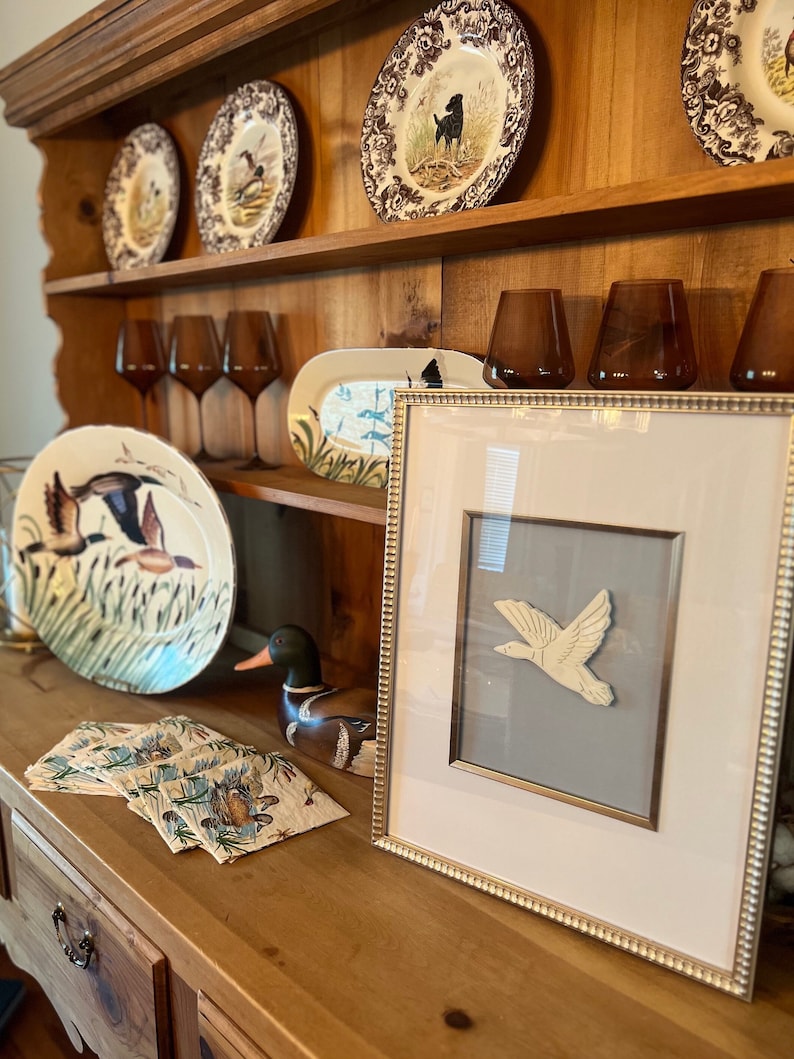 Framed Intaglio Art Mallard Duck Boys Nursery Decor Man Cave - Etsy
