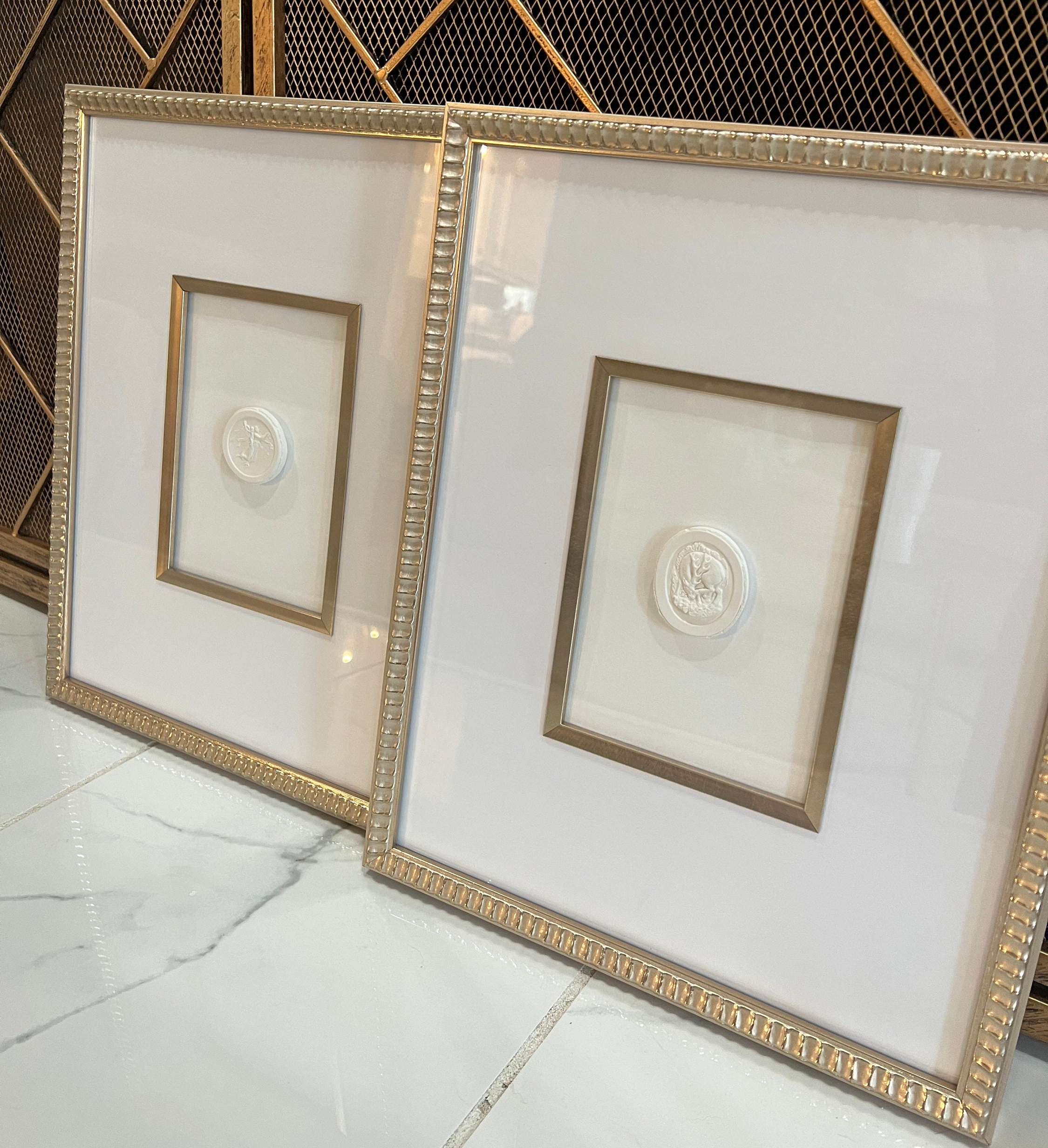 Framed Intaglio Art - Etsy