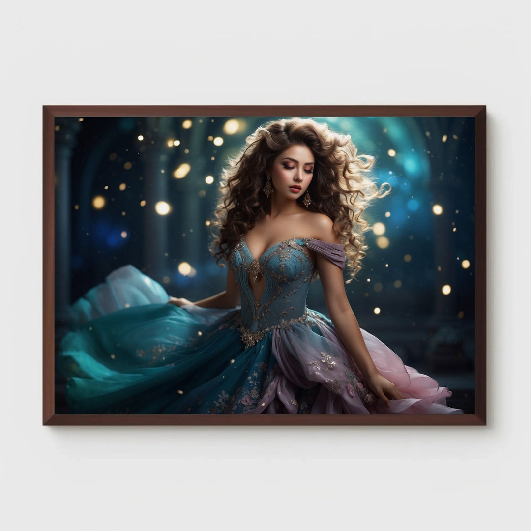 Mystical Goddess Delight: Ethereal Fantasy Wall Art - Unique Gift, Ai ...