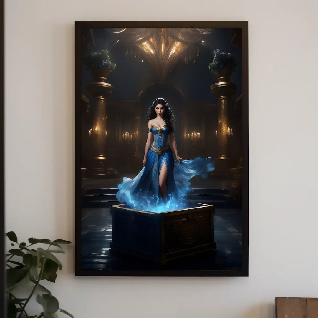 Pandora Greek Mythology AI Wall Art Decor - Instant Download, Mythical ...