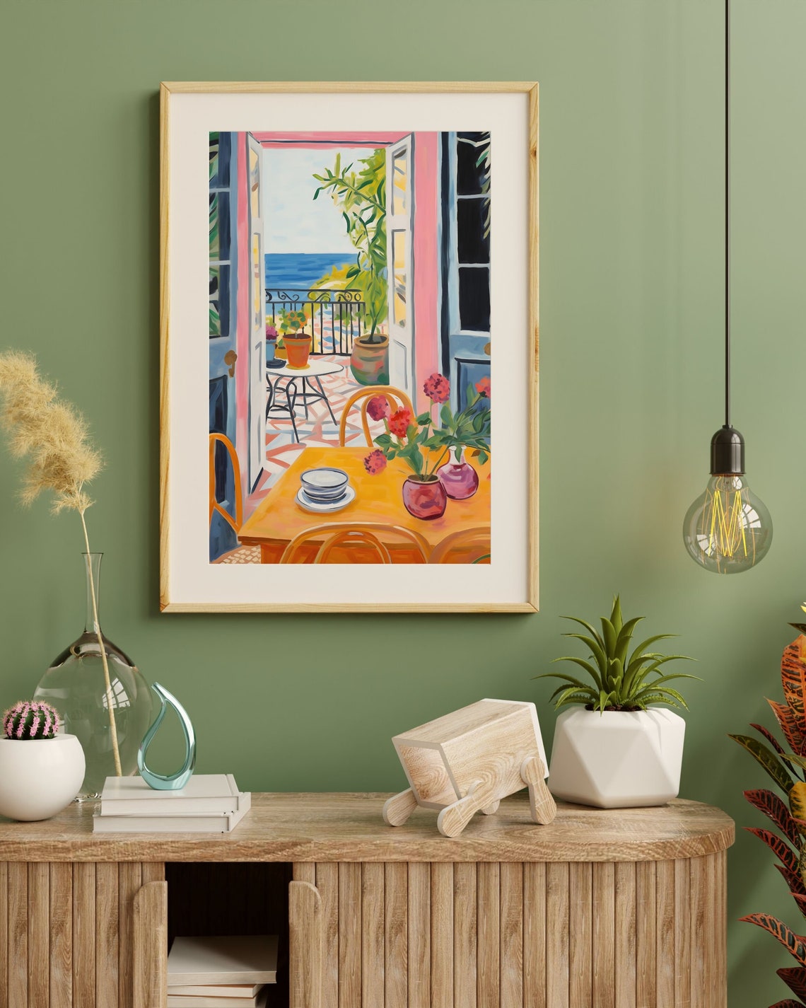 Kitchen Scene, in a Fauvism Style, Home Décor, Wall Art, Painting - Etsy