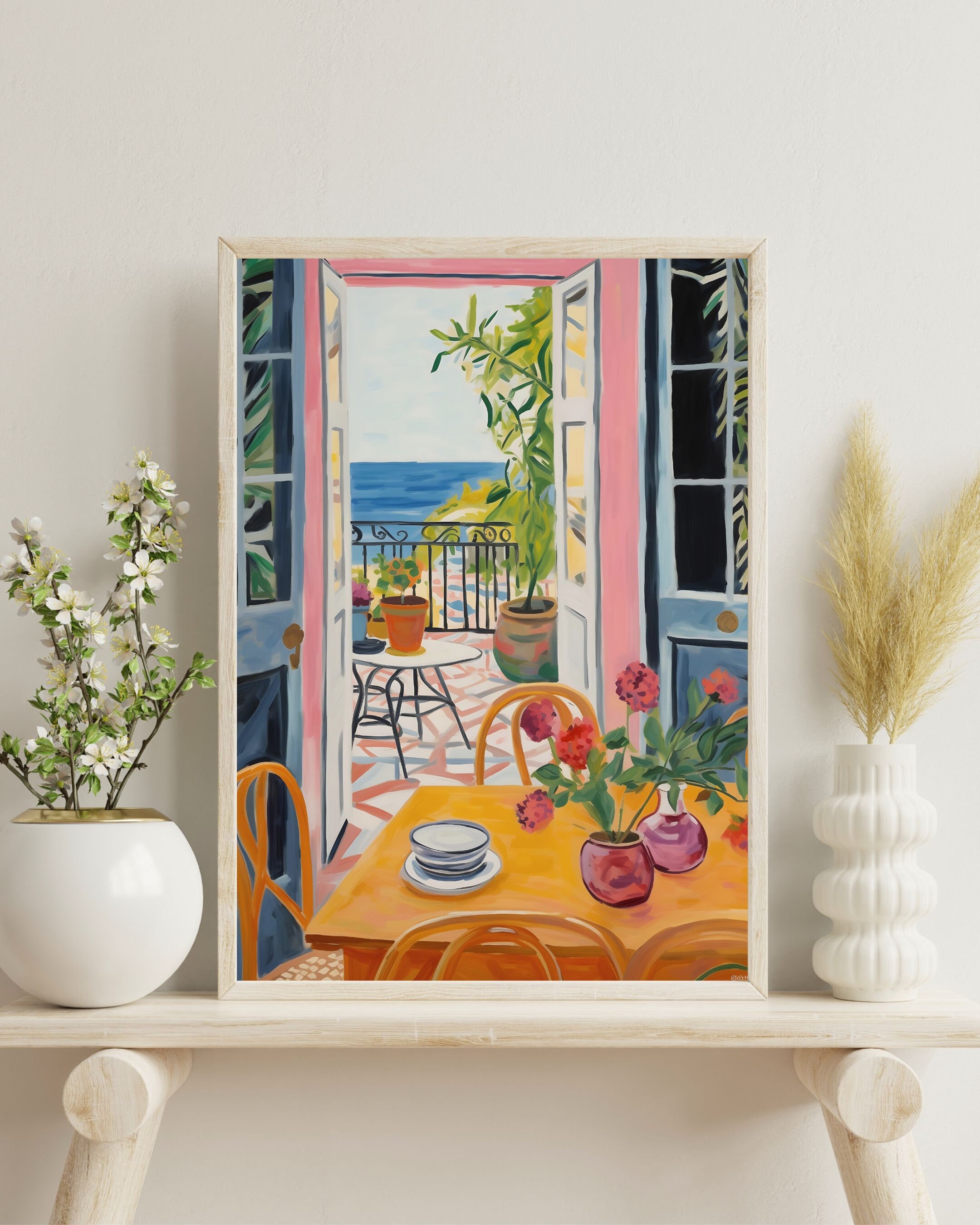 Kitchen Scene, in a Fauvism Style, Home Décor, Wall Art, Painting - Etsy