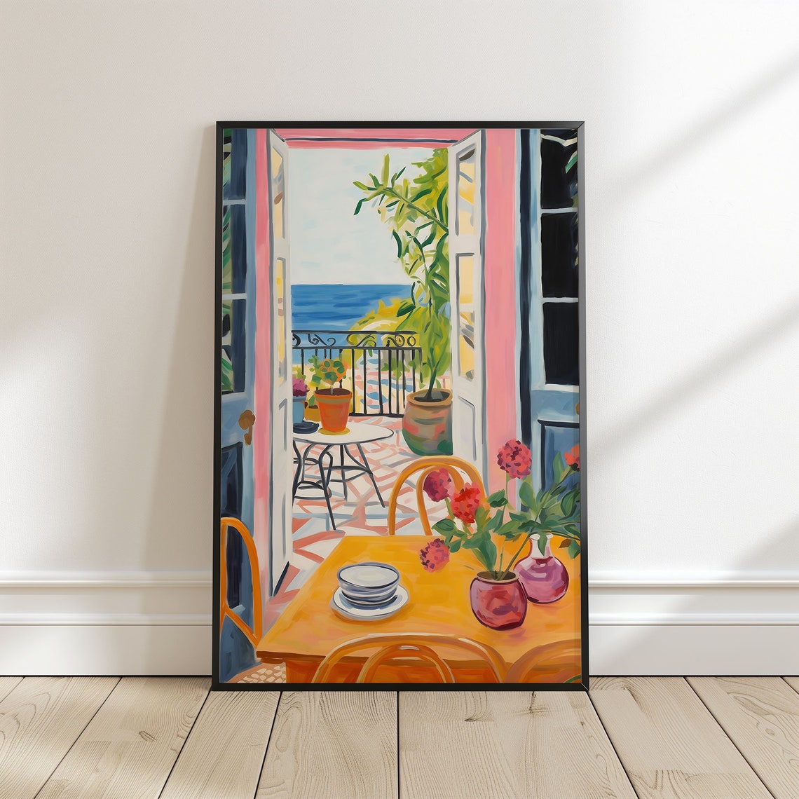 Kitchen Scene, in a Fauvism Style, Home Décor, Wall Art, Painting - Etsy