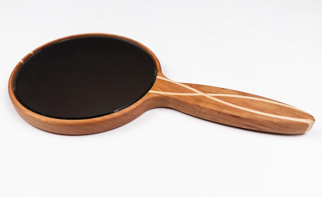 Woven Wooden Hand Mirror - Etsy