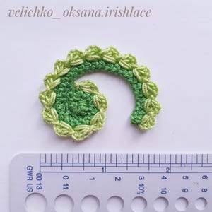 SET Irish Crochet Flower & Leaf Pattern Set Ireland Lace Motifs Easy ...