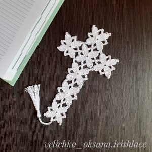 Cross Bookmark PDF Crochet Pattern Easter Cross Bookmark Easter Gift ...