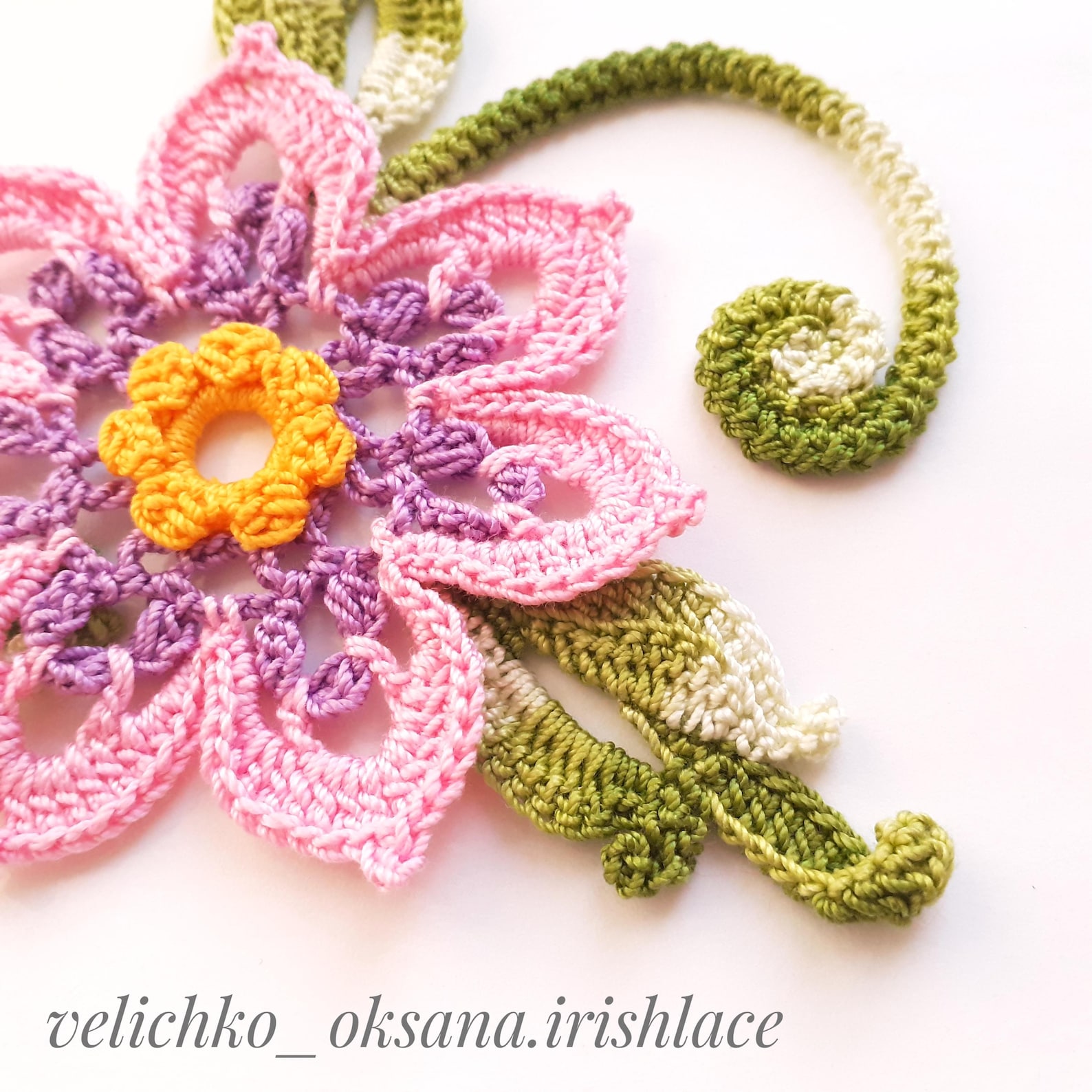 Irish Crochet Flower & Leaf Pattern Set: Ireland Lace Motifs (PDF ...
