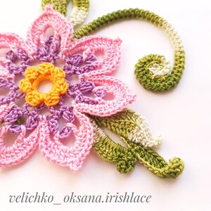 Irish Crochet Flower & Leaf Pattern Set: Ireland Lace Motifs (PDF ...