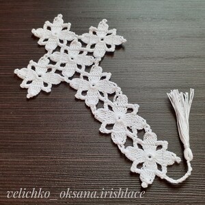 Cross Bookmark PDF Crochet Pattern Easter Cross Bookmark Easter Gift ...