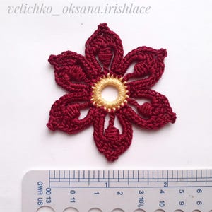 Handmade Irish Lace Flower Pattern DIY Crochet Tutorial Beautiful ...