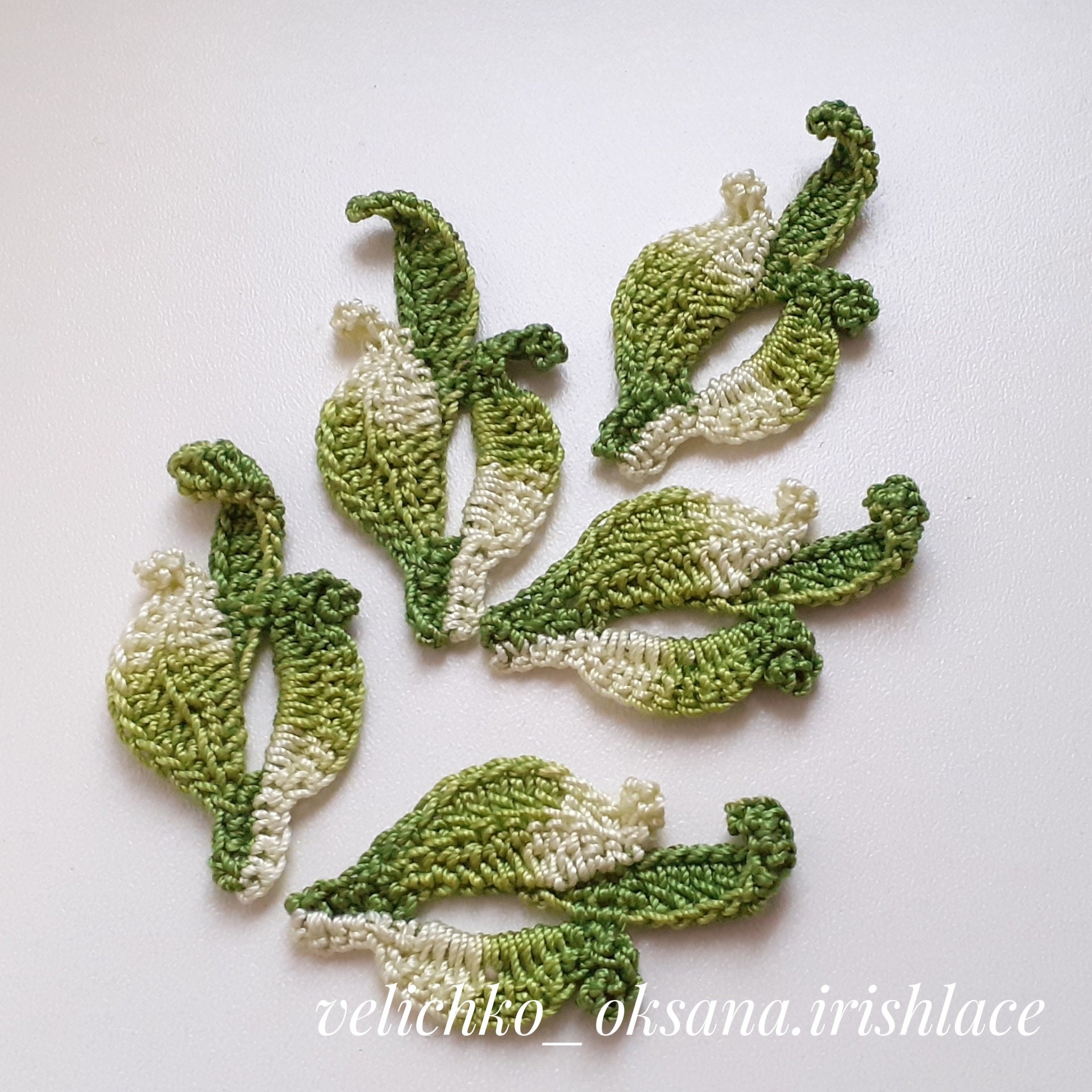 Crochet Leaf Crochet Foliage Pattern PDF Leaves Crochet for Irish Lace ...