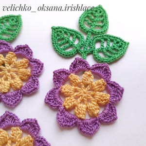 Charming Irish Crochet Flowers & Leaves DIY Lace Motif Patterns PDF ...